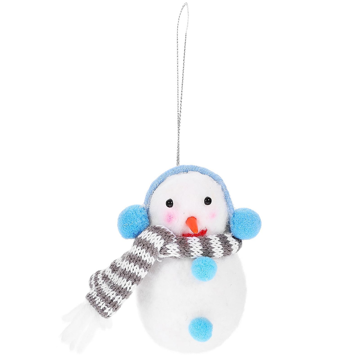 LUOZZY Christmas Snowman Hanging Ornaments Xmas Felt Snowman Doll Christmas Tree Hanging Ornament Xmas Gifts for Kids
