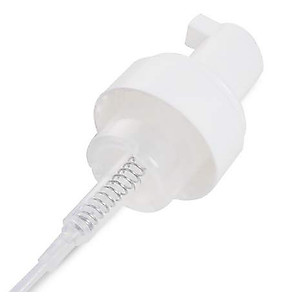 LASSUM 2 Pieces Clear Plastic Foamer Liquid Soap Pump Bottle Travel Foaming Soap Dispenser,100ML