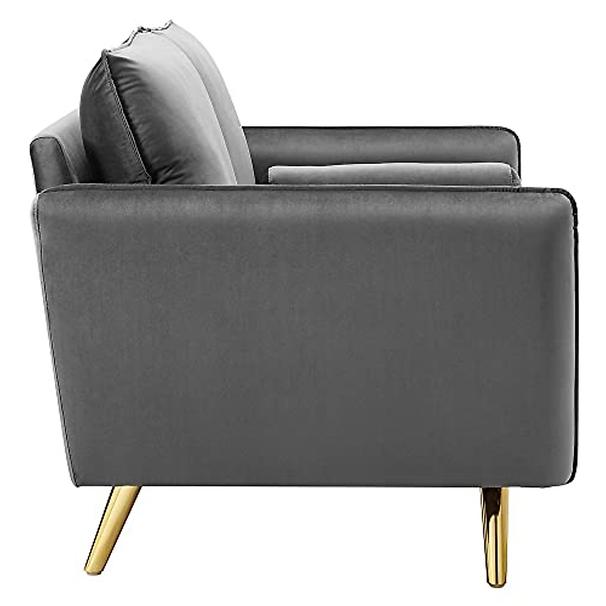 Modway Revive Performance Velvet Loveseat, Gray