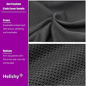 Gel Seat Cushion, Egg Seat Cushion for Tailbone, Back, Sciatica Pain Relief - Gel Enhanced Seat Cushion Chair Pads Wiht Non-Slip Cover for Office Home Chair Car Seat Wheelchair (Extra Thick, Voilet)