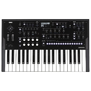 Korg Wavestate Wavesequencing Digitial Synthesizer Bundle with Sustain Pedal, MIDI Cable, and Austin Bazaar Polishing Cloth