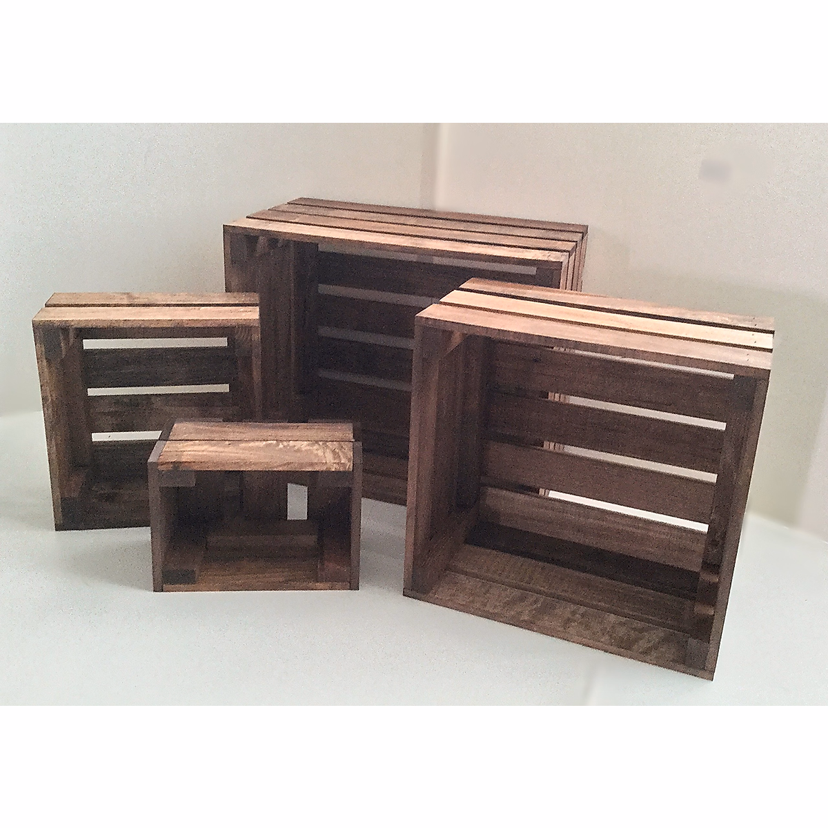 Darla'Studio 66 Set of 4 Nesting Box Wood Crates