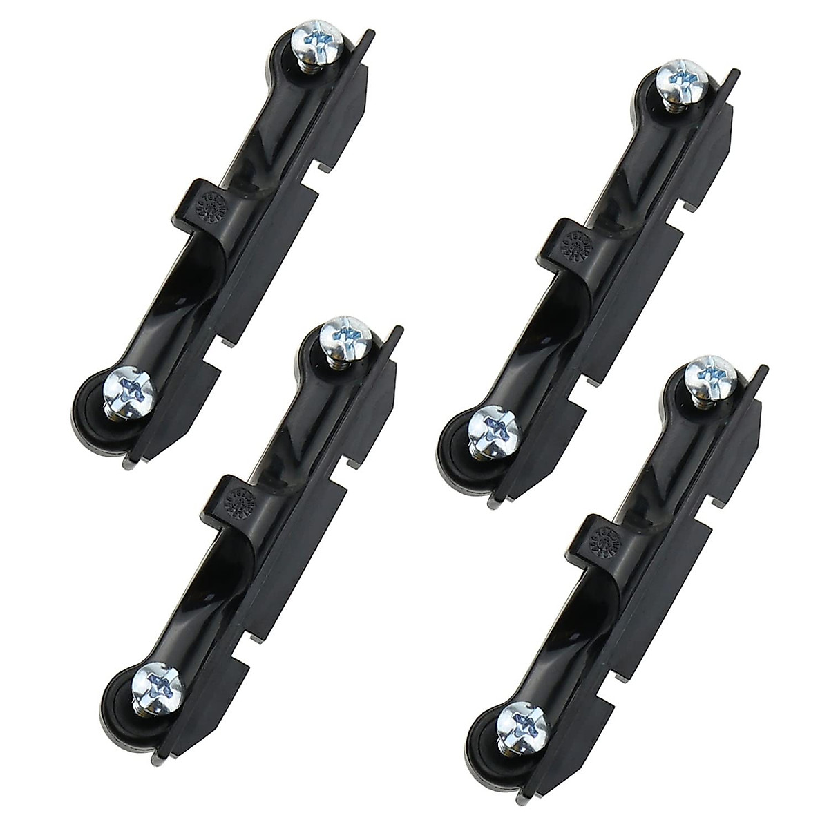 CPU Fan Bracket ZZHXSM 4pcs Fan Retainer Bracket Plastic CPU Fan Support Bracket with 8pcs Mounting Screws for AM4 AMD Socket, Black