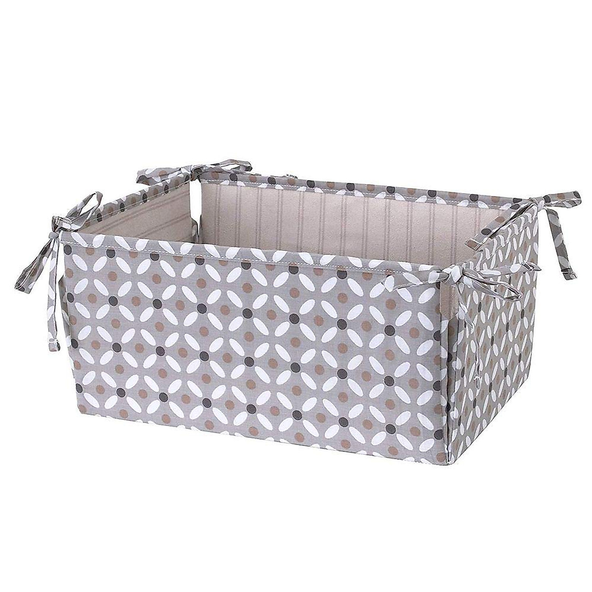 NoJo Play Day Pals Elephant/Bear/Lion/Zebra Animal 4 Piece Nursery Crib Bedding Set, Grey, Tan, Taupe, White