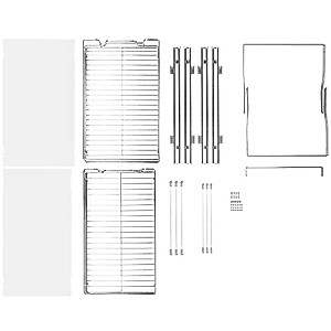 VEVOR 2 Tier 13"W x 21"D Pull Out Cabinet Organizer, Heavy Duty Slide Out Pantry Shelves, Chrome-Plated Steel Roll Out Drawers, Sliding Drawer Storage for Inside Kitchen Cabinet, Bathroom, Under Sink