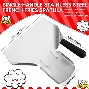 602 Popcorn Machine Supplies Set Sifting Speed Stainless Steel Popcorn Scoop Popcorn Salt Shaker 600 Pcs 2 Styles 1 oz Popcorn Bags Seasoning Dredge with Handle for Home Kitchen Theater Movie Tool