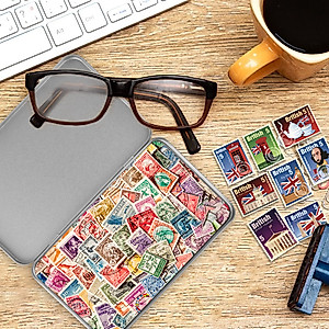 Elesunory 6Pcs Metal Rectangular Tin Metal Hinged Lid, Mini Portable Small Storage Container Tin Box, Metal Box with Hinged Lid for Home or Outdoor Active Storage (Silver)