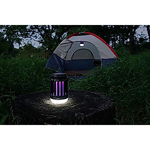 PIC Solar Portable Lantern & Bug Zapper, Kills Bugs on Contact