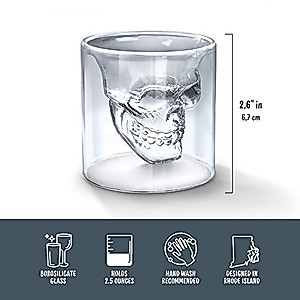 Genuine Fred DOOMED Crystal Skull Shotglass