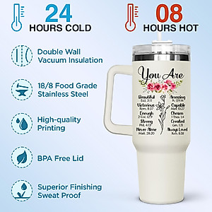 Christian Gifts for Women, Birthday Gifts for Women - Religious Gifts for Women, Inspirational Gifts for Women - Christmas Gifts for Women, Female - Friendship Gifts for Women Friends 40Oz Tumbler