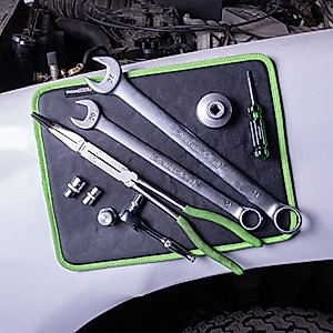 OEMTOOLS 25131 Magnetic Tool Pad, Green and Black Flexible Magnetic Tool Holder, Magnet Trays For Mechanic Work, DIY Projects, Repairs, and More