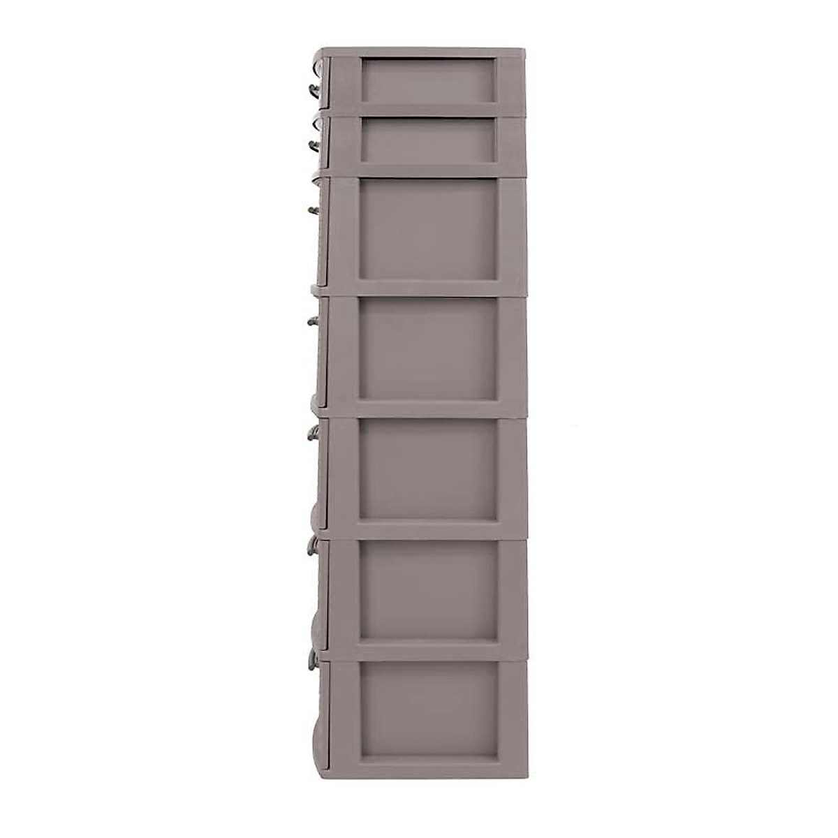 MQ Eclypse 7-Drawer Plastic Storage Unit, Taupe