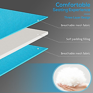 Outsunny Outdoor Chaise Lounge with Wheels, Five Position Recliner for Sunbathing, Suntanning, Steel Frame, Breathable Fabric for Beach, Yard, Patio, Blue