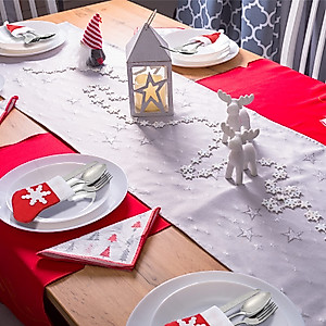 60 Pcs Christmas Santa Hats Silverware Holders Socks Snowflake Tableware Holders Christmas Table Decorations Flatware Organizers for Xmas Table Dinnerware Party Supplies