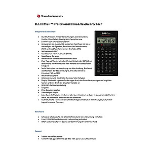 BA II Plus™ Professional Financial Calculator