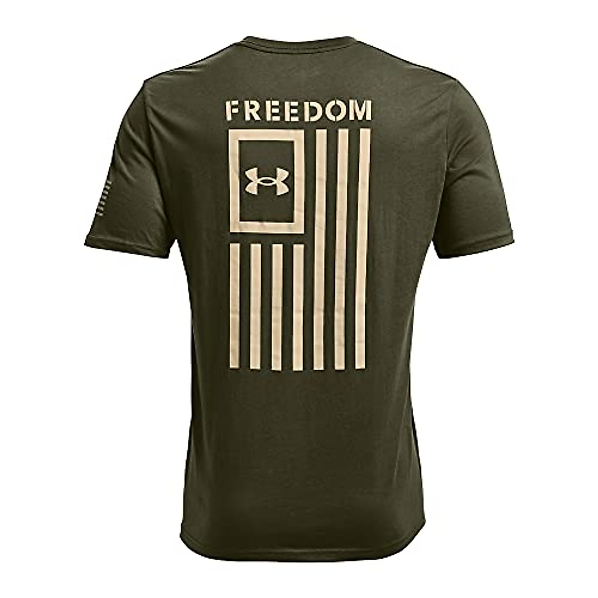 Under Armour Men's Standard New Freedom Flag T-Shirt, Marine OD Green (390)/Black, XX-Large Tall