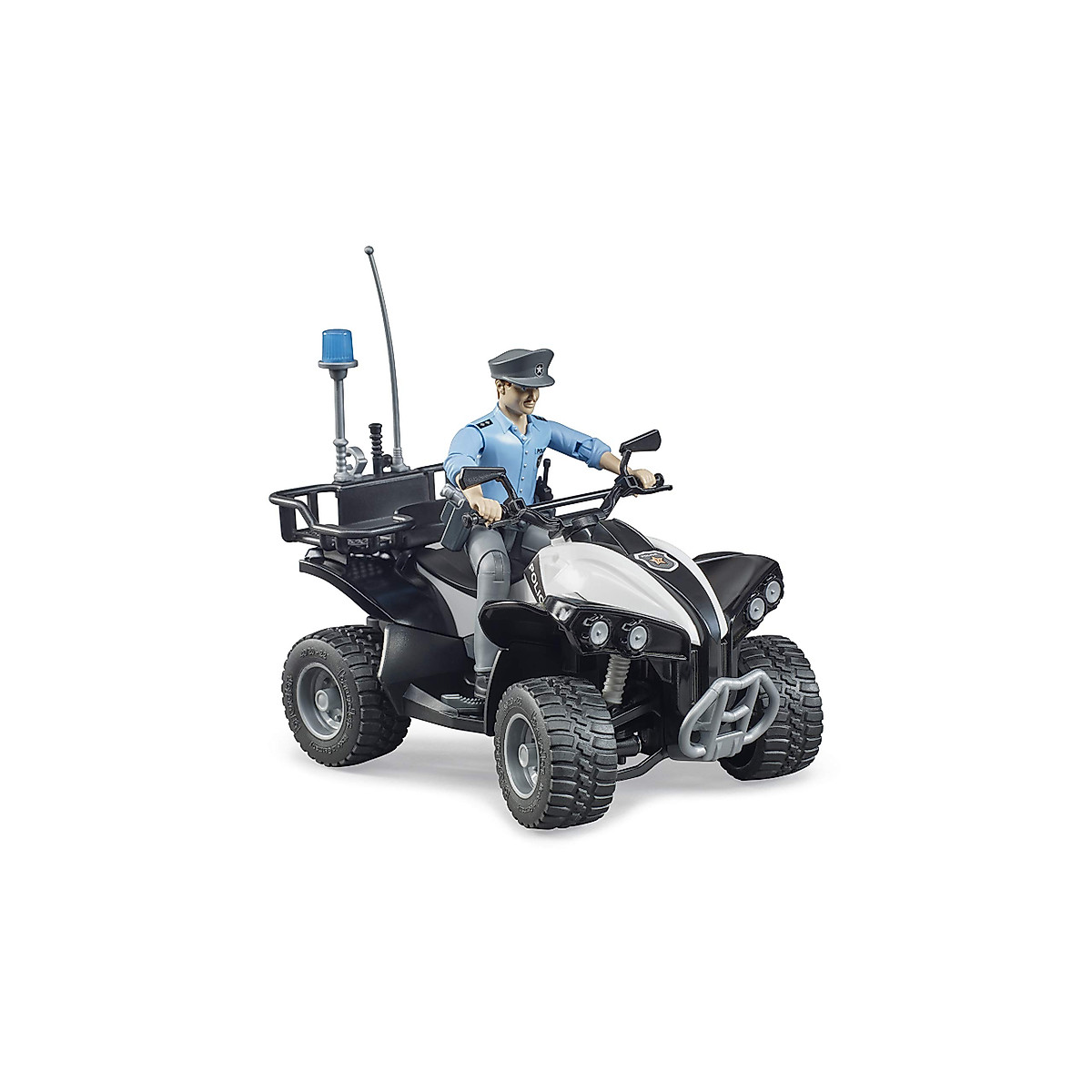 Bruder 63011 Police Quad w Light Skin Policeman and Accessories