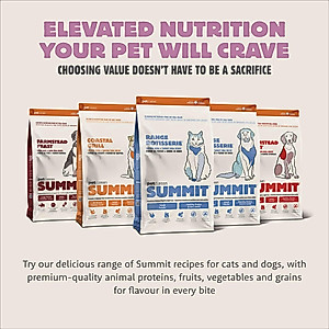 Petcurean Summit Meadow Roast, Dry Cat Food, Chicken Meal and Duck Meal Adult Recipe with Grains, 3 lb Bag