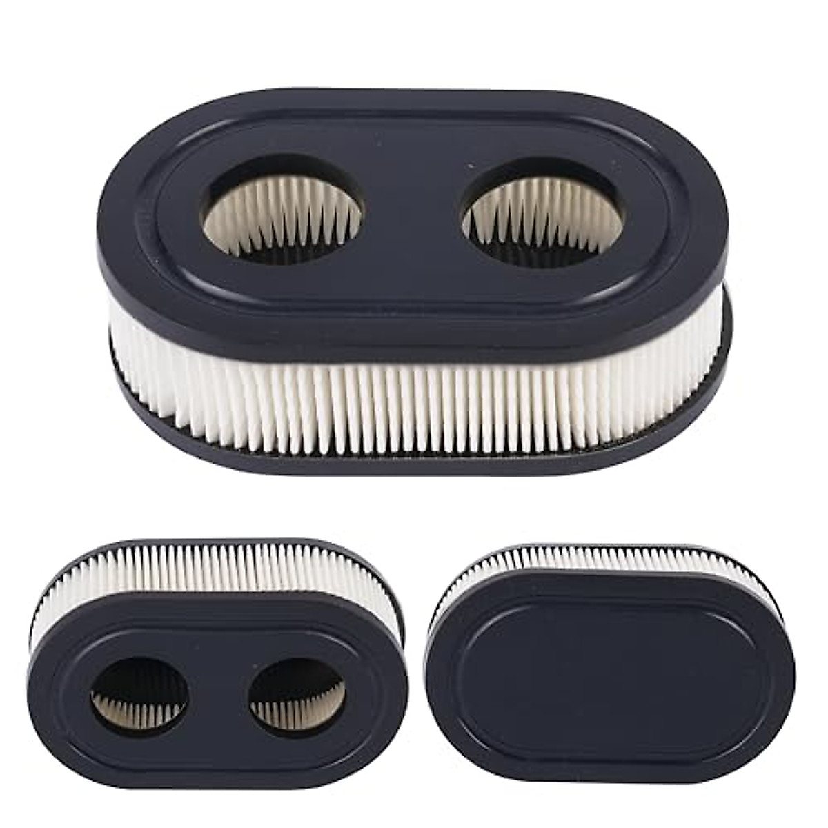 593260 Lawn Mower Air Filter Compatible with 550ex 675exi 725exi Series Engines Model and More, 798452 Air Cleaner Cartridge Filter Troy Bilt TB110 TB200 TB230 Lawnmower and More (3 Pack)