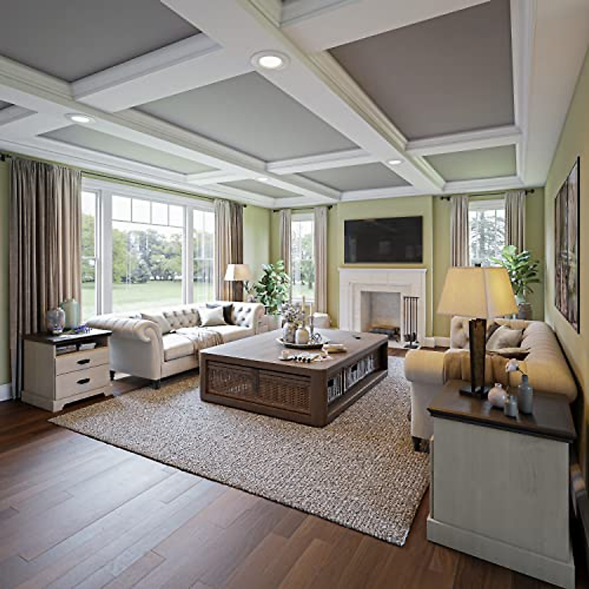 Kenroy Home 32227SL Free Fall Table Lamp with Natural Slate Finish, Rustic Style, 30" Height, 12" Width, 16" Depth