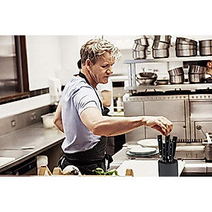 Royal Doulton Gordon Ramsay Block Knife Set, 6 Piece, Grey