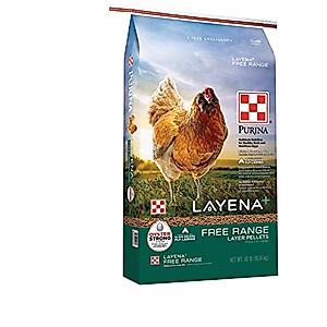 Purina Layena+ | Nutritionally Complete Free Range Layer Hen Feed | 40 Pound (40 lb) Bag