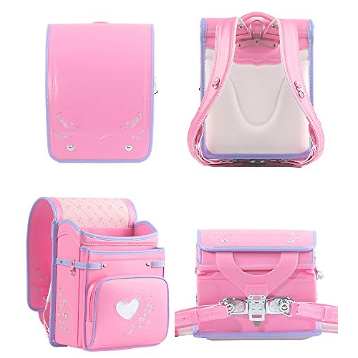 Randoseru Ransel Japanese upscale school bags for boys girls large capacity Senior PU leather light weight backpack