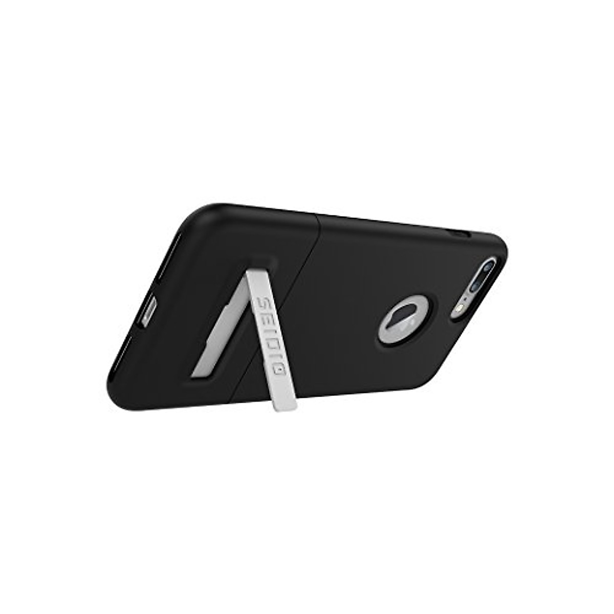 Seidio Surface Case with Kickstand for Apple iPhone 7 Plus and iPhone 8 Plus (Black/Black)