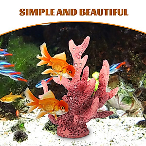 POPETPOP 4Pcs Fish Tank Plant Resin Coral Decor Artificial Coral Aquarium Coral Home Landscape Coral Decor