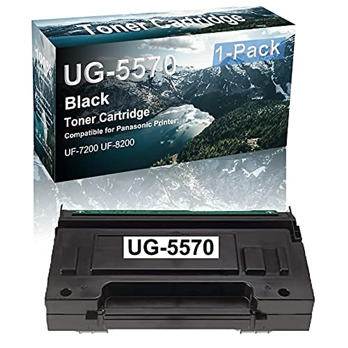 1-Pack Compatible High Yield UF-7200 UF-8200 Laser Printer Toner Cartridge Replacement for Panasonic UG-5570 Printer Cartridge (Black)