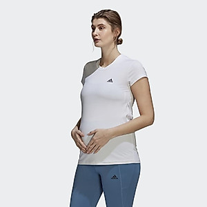 adidas Women's Designed 2 Move Sport T-Shirt, White/Black, X-Large