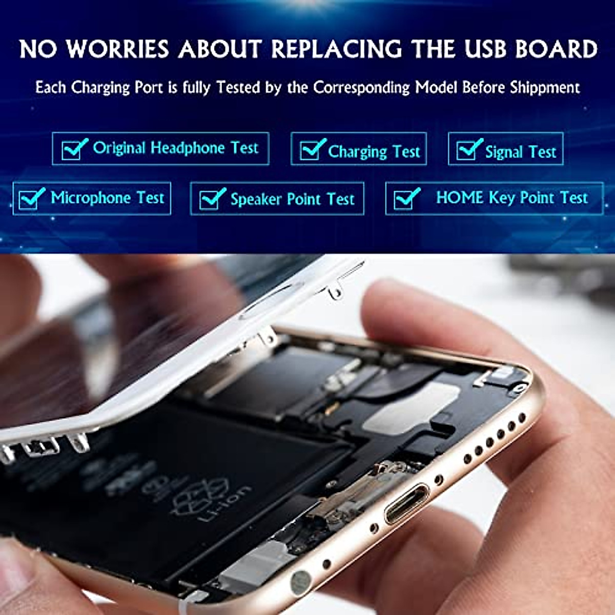 USB Charging Port for Samsung Galaxy A12 Dock Connector Charger Board Flex Cable Assembly Replacement for A125 with Kit(Not for A12 Nacho)