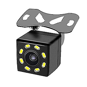 Car Rearview Camera Vehicle Backup Camera Waterproof Hidden Mini Camera Vehicle Cameras Back Safety Parking Assist Line, 8 LED Night Vision Lights, Wide-Angle 170 Degrees 218L