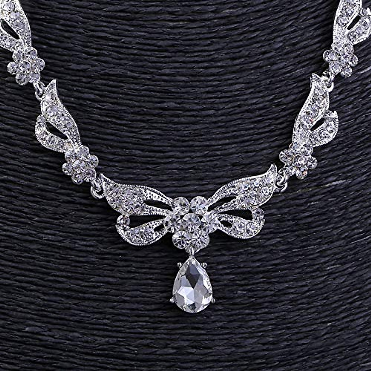 Wedding Sets For Women Bling Bride Hair Accessories Tiaras Earrings Necklace Wedding Jewelry Sets A