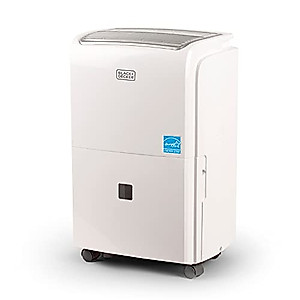 BLACK+DECKER 3000 Sq. Ft. Dehumidifier for Large Spaces and Basements, Energy Star Certified, BDT30WTB , White