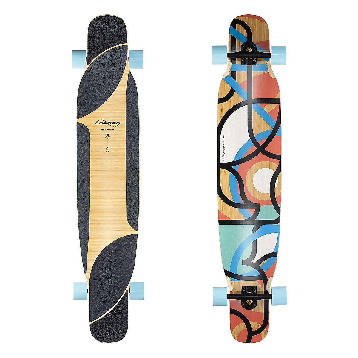 Loaded Boards Bhangra V2 Bamboo Longboard Skateboard Complete (77a 4 President, Flex 2)