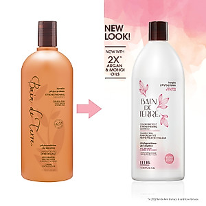 Bain de Terre Keratin Phyto-Protein Color Protect Strengthening Shampoo, Color-Safe Strengthening for Weak & Damaged Hair, Sulfate-Free, Paraben-Free, 33.8 Fl Oz