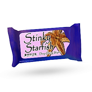 Stinky Starfish Deep Diving Wet Wipes, Funny Moist Wipes for Women, Travel Size, Flushable, Revolutionary and Disposable