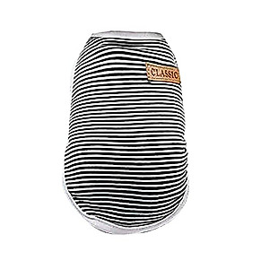 Large for Dogs Female Shirts with 6 Striped Colorful Dog Colors Clothes Apparel T Striped Striped Vest Dog Shirts Puppy Shirts Pet Clothes Dog Medium No