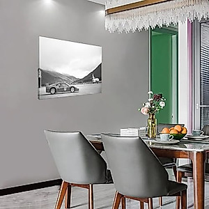 Car Poster Ferrari F40 Supercar Posters Racing Car Canvas Wall Art For Boy's Bedroom SuperCar Wall Decor Frame-style 24x16inch(60x40cm)