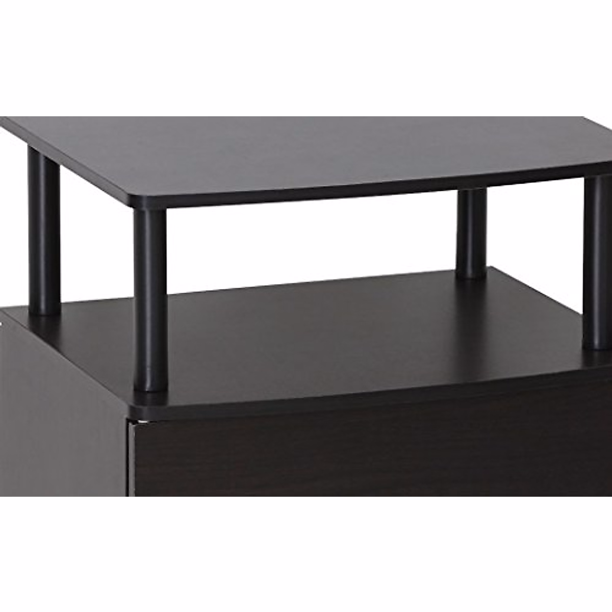 Furinno Jaya End Table, One, Black Wood