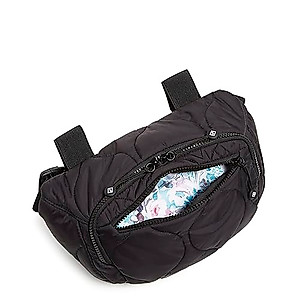 Vera Bradley Women's Featherweight Belt Bag Sling Crossbody, Black, One Size