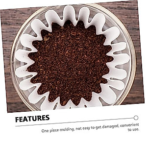 GRIRIW 100 Sheets American Coffee Filter Paper Tea Boiling Filter Coffee Espresso Cold Brew Coffee Filter Loose Tea Filter Milk Strainer Kung Fu Tea Filter Cup Coffee Machine Filter White