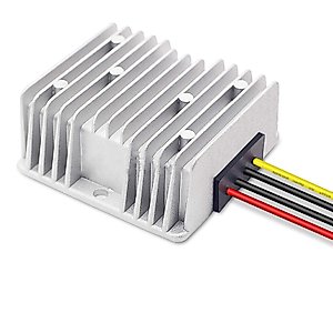 DC Buck Converter 10A Golf Cart Voltage Reducer 72 Volt to 12 Volt 120 Watt DC-DC Converter Step Down Voltage Regulator for Golf Cart Auto Car Truck Vehicle Boat Solar System LED Display Fan