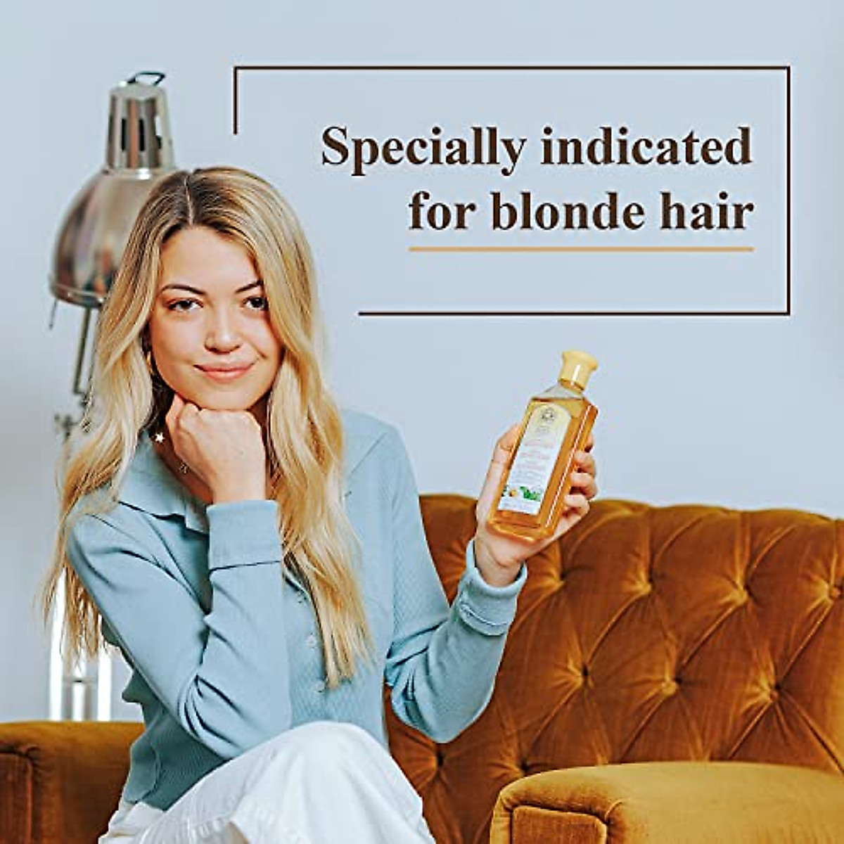 Intea Chamomile Shampoo - Premium Blonde Brightening Shampoo - Non-Ammonia, Easy Application for Natural or Dyed Hair - 8.5oz