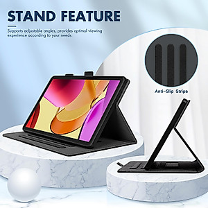 Dteck for Amazon Fire Max 11 Tablet Case 11" (13th Generation) 2023, PU Leather Shell TPU Back Cover Fold Stand Case with Auto Sleep Wake, Adjustable Viewing Angles, Cute Folio Slim Case, Bookshelf