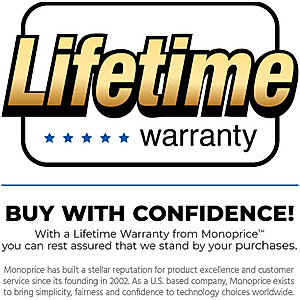 Monoprice 104768 3-Feet Premier Series XLR Female to 1/4-Inch TRS Male 16AWG Cable gold