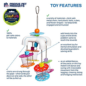 Prevue Pet Products Sink 'n Seek - Playfuls Forage & Engage Bird Toy 60250