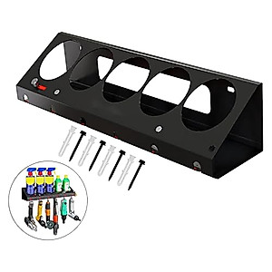 Leefasy Wall Mount Pneumatic Tools Holder Spray Bottle Organizer Support Easy to Install Workshop Equipment Tools Accessories Hanger