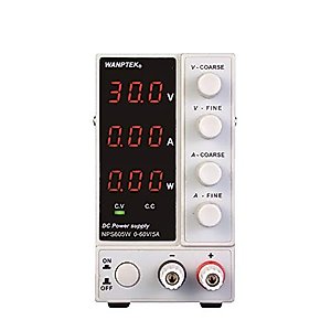 DC Power Supply Variable, NPS605W DC Power Supply Adjustable Digital 300W 0-60V 0-5A Adjustable Switching Regulated Power Supply with 3 Digits Display and Leads Power Cord